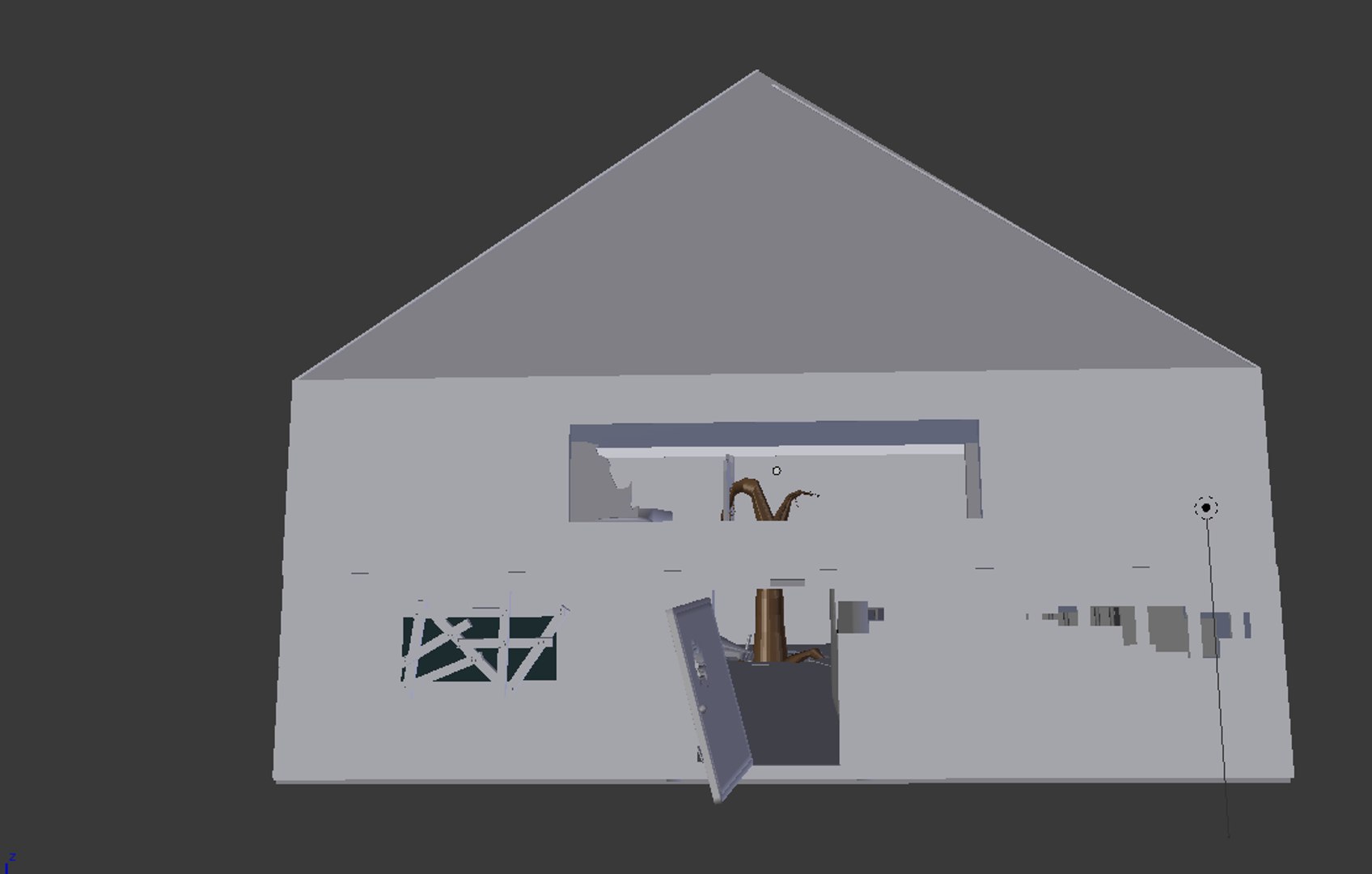3d Abandoned House Model