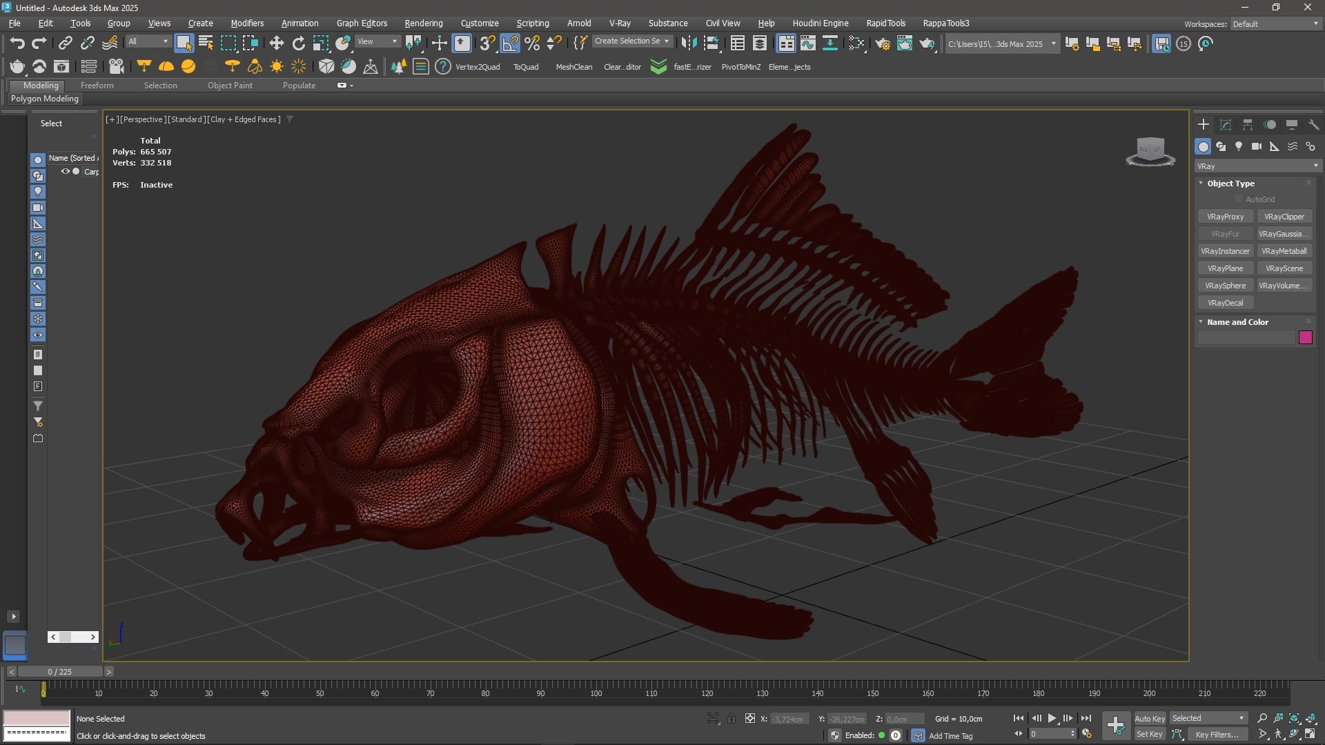 Carp Skeleton For 3D Print 3D - TurboSquid 2333887