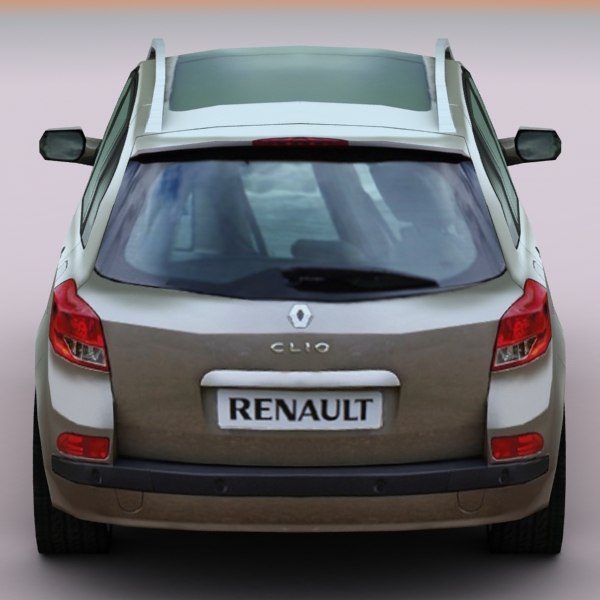 3d 2008 renault clio model