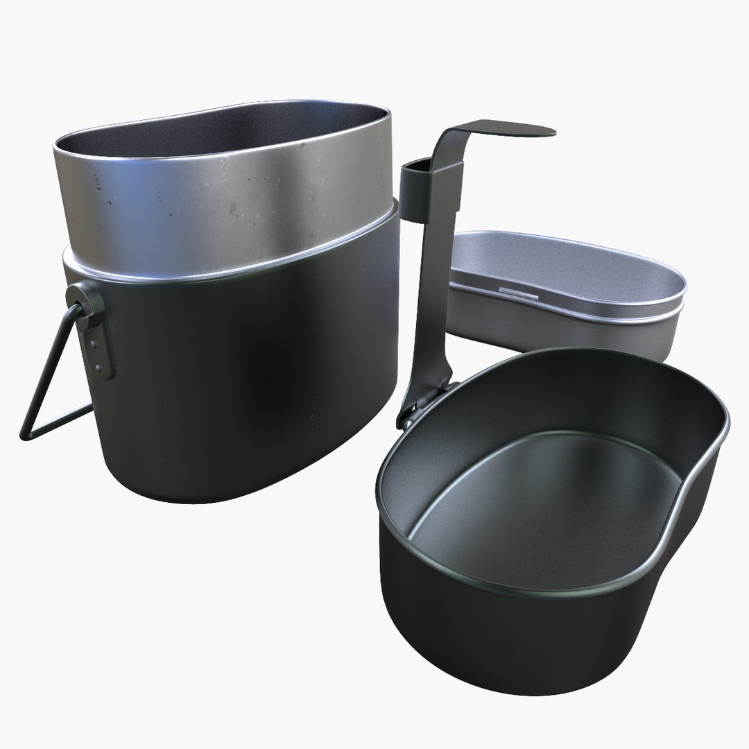 Military Dishes Set 3d Max