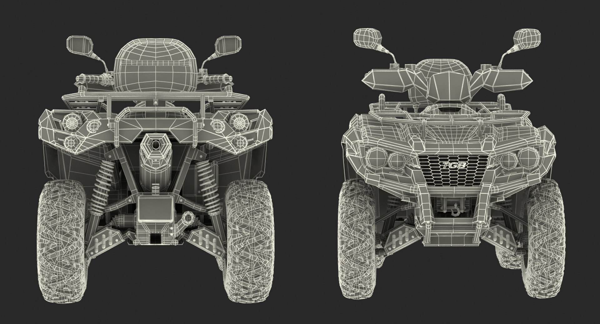 quad bike tgb 1000 3d model