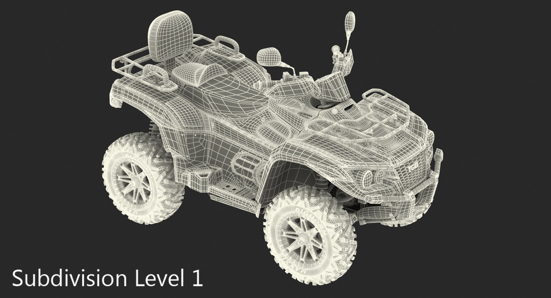 quad bike tgb 1000 3d model