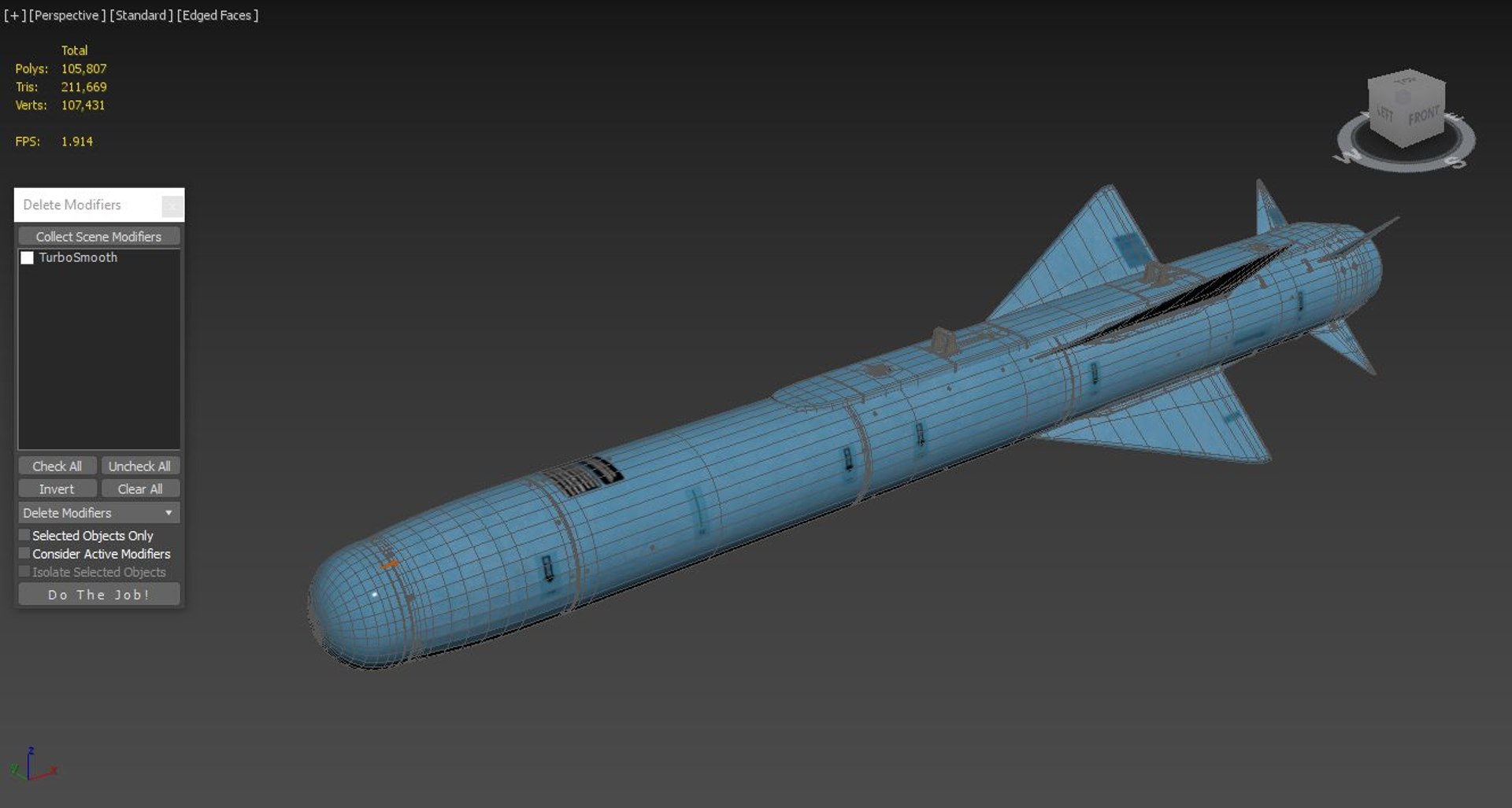 3D ASM-2 Japanese Anti-Ship Cruise Missile - TurboSquid 2299885