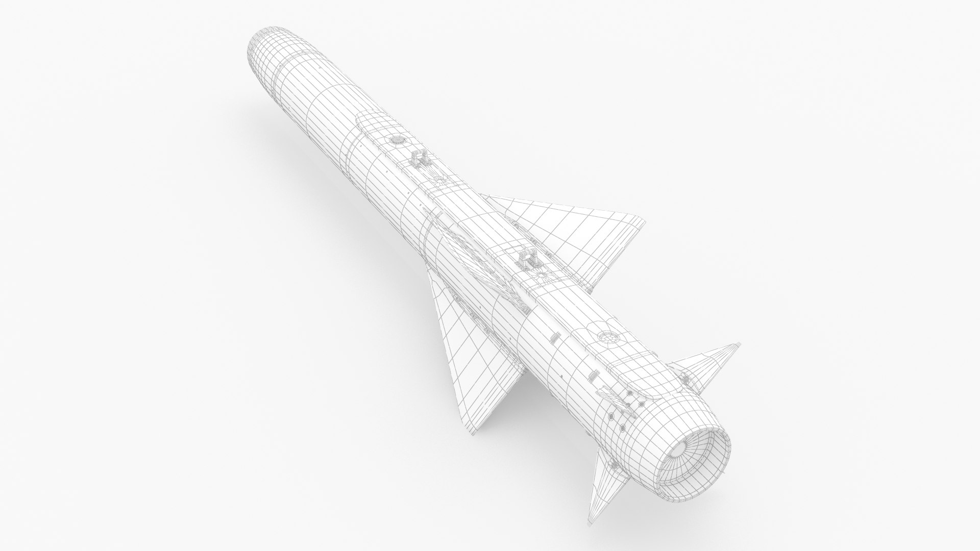 3D ASM-2 Japanese Anti-Ship Cruise Missile - TurboSquid 2299885