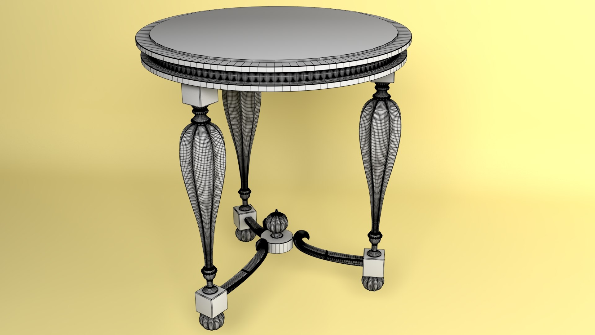 Classic Scottish Table 3D Model - TurboSquid 1966662