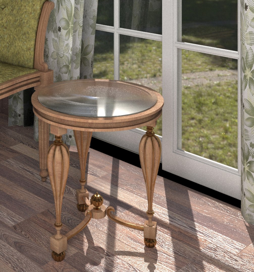 Classic Scottish Table 3D Model - TurboSquid 1966662
