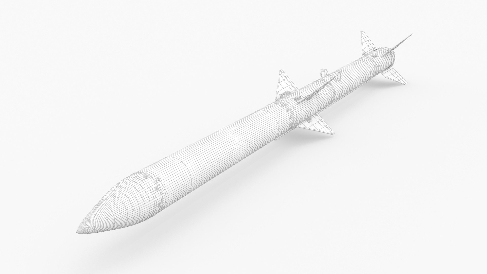 AIM-120 AMRAAM Beyond-Visual-Range Missile Model - TurboSquid 2300183