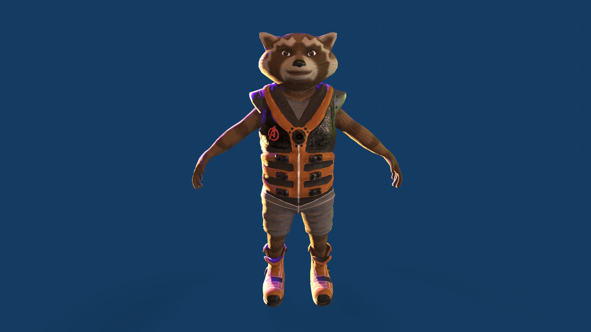 Raccoon Rocket 3D Model - TurboSquid 1729812