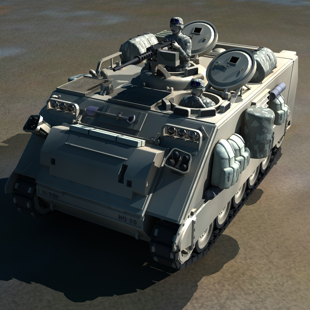 Armored Personnel Carrier M113a2 3d Model