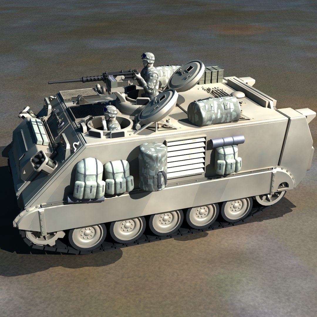 Armored Personnel Carrier M113a2 3d Model