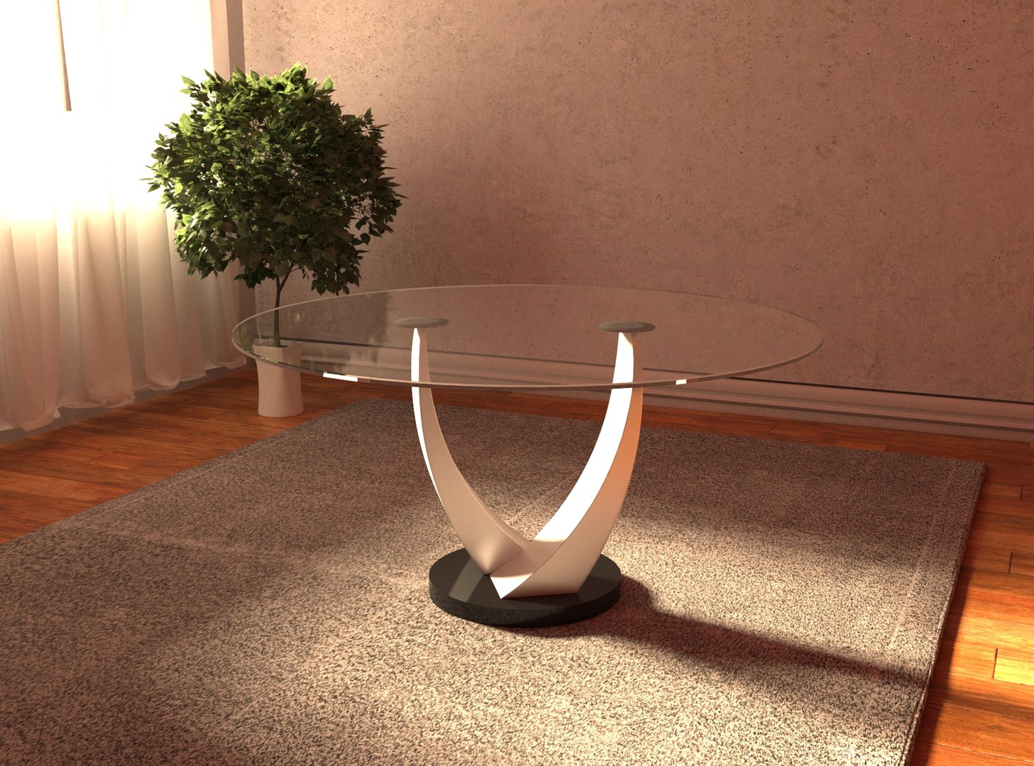 Modern Table 3D - TurboSquid 1726867