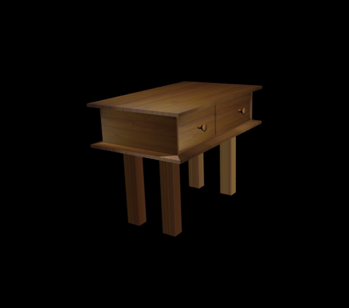 Free 3ds Model Desk Table
