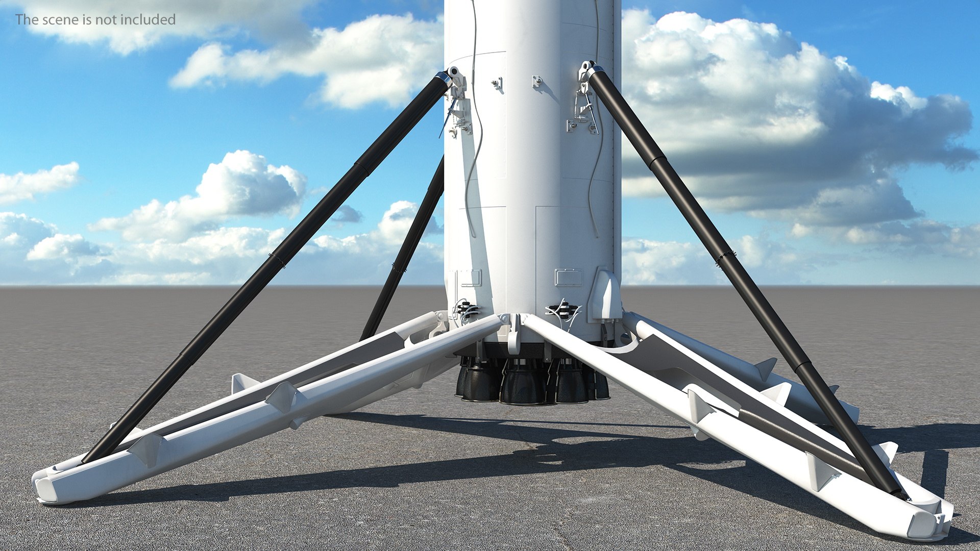 3D Launch Vehicle Landing Legs - TurboSquid 1493384