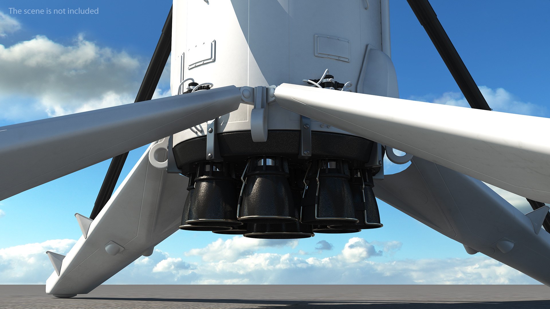 3D Launch Vehicle Landing Legs - TurboSquid 1493384