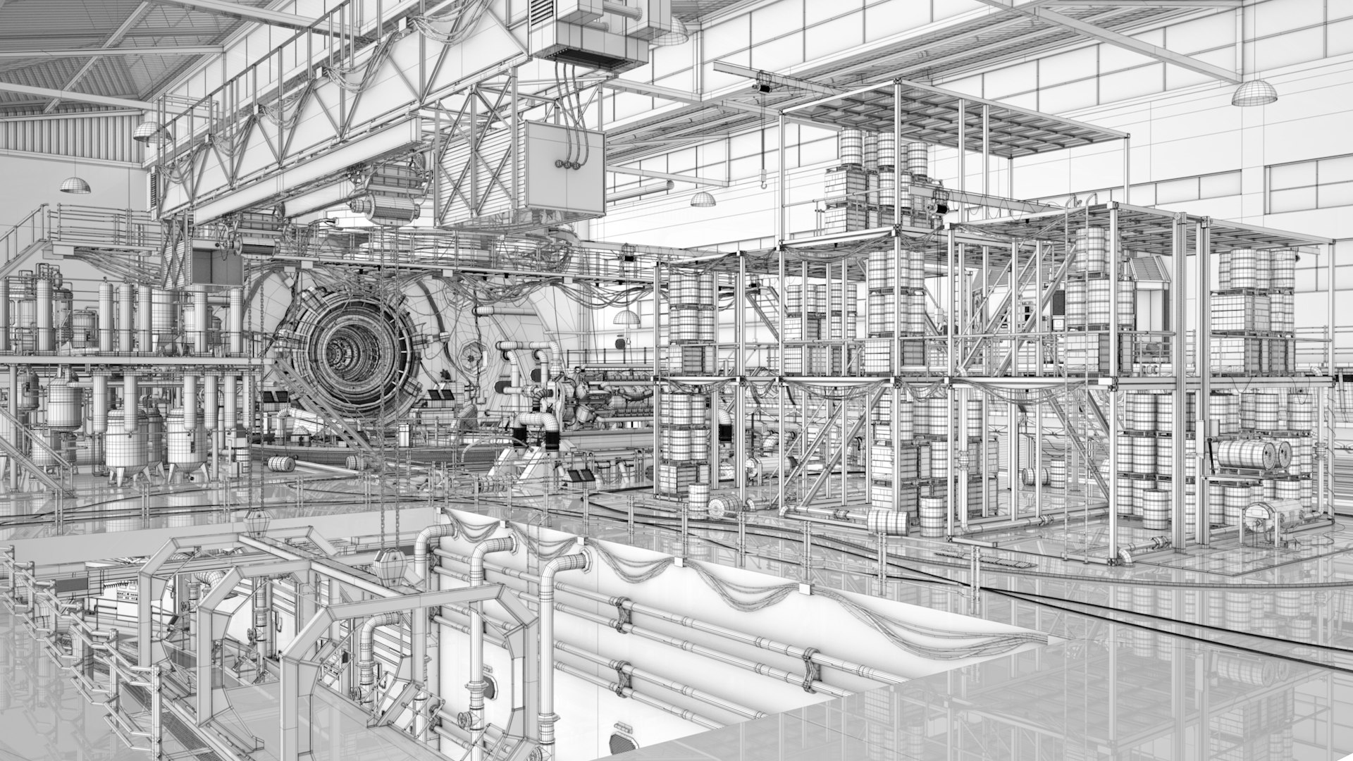 Factory Industrial Model - TurboSquid 1422443