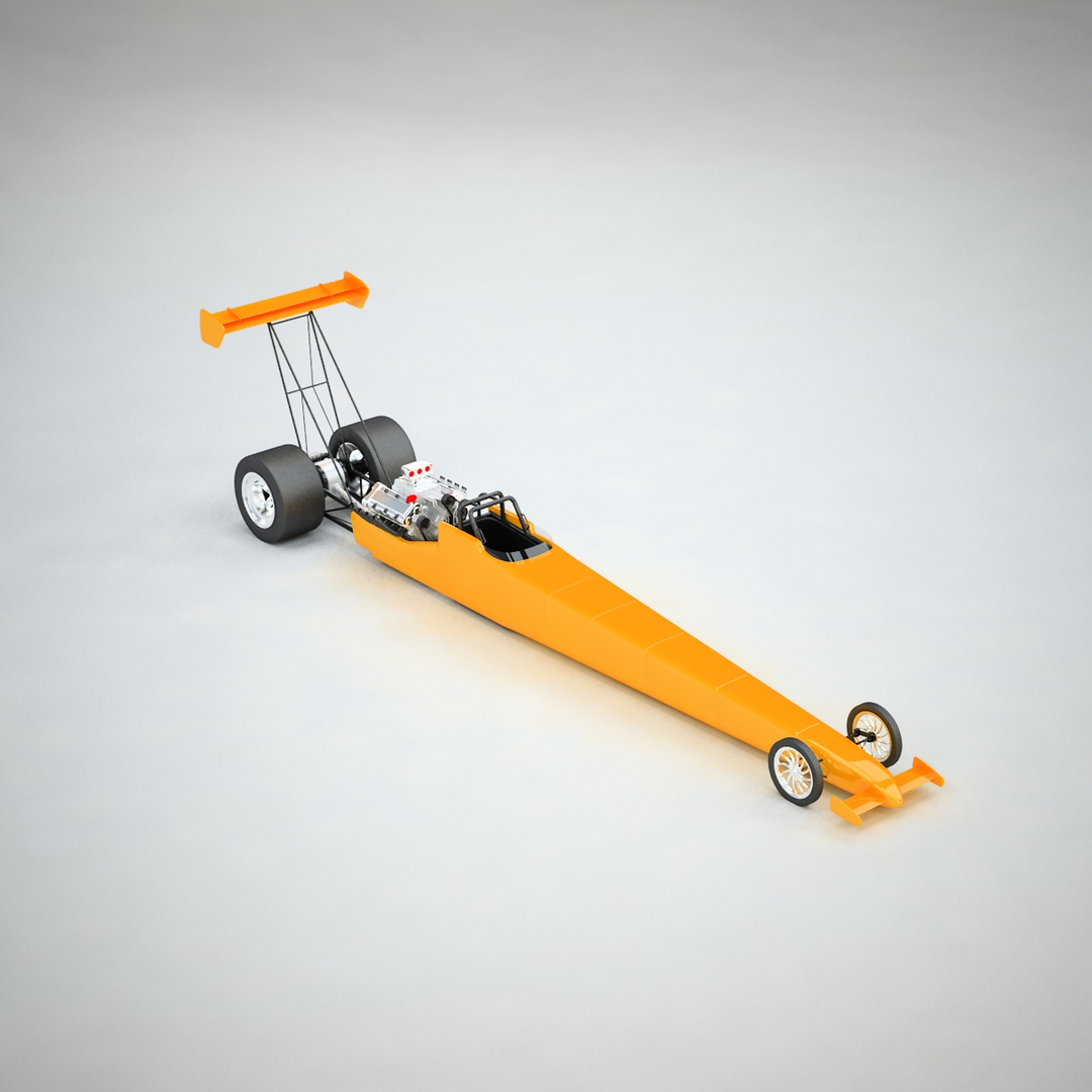 Fuel Dragster 3d Model