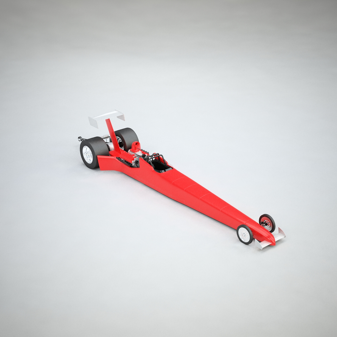 Fuel Dragster 3d Model