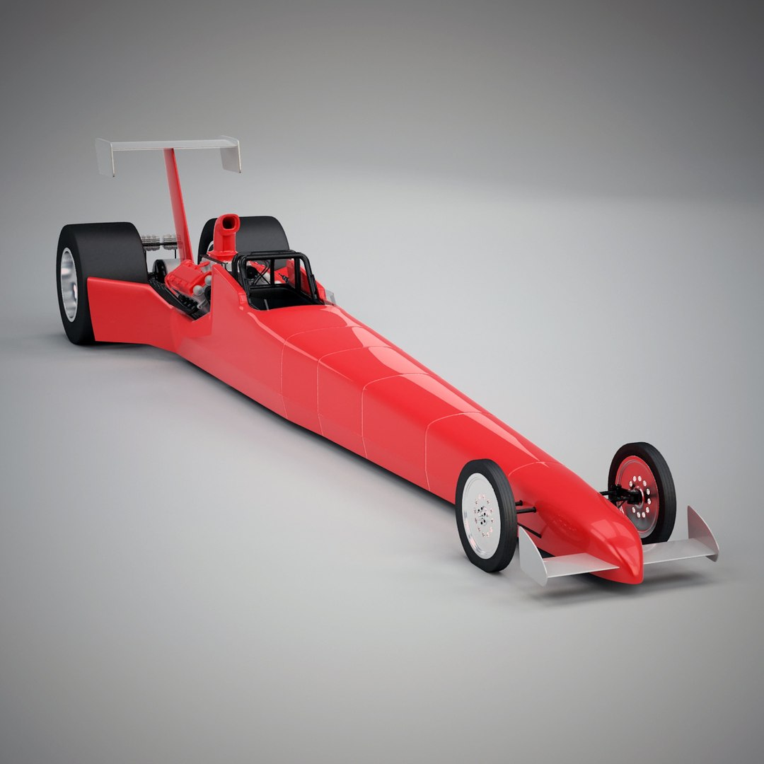 Fuel Dragster 3d Model