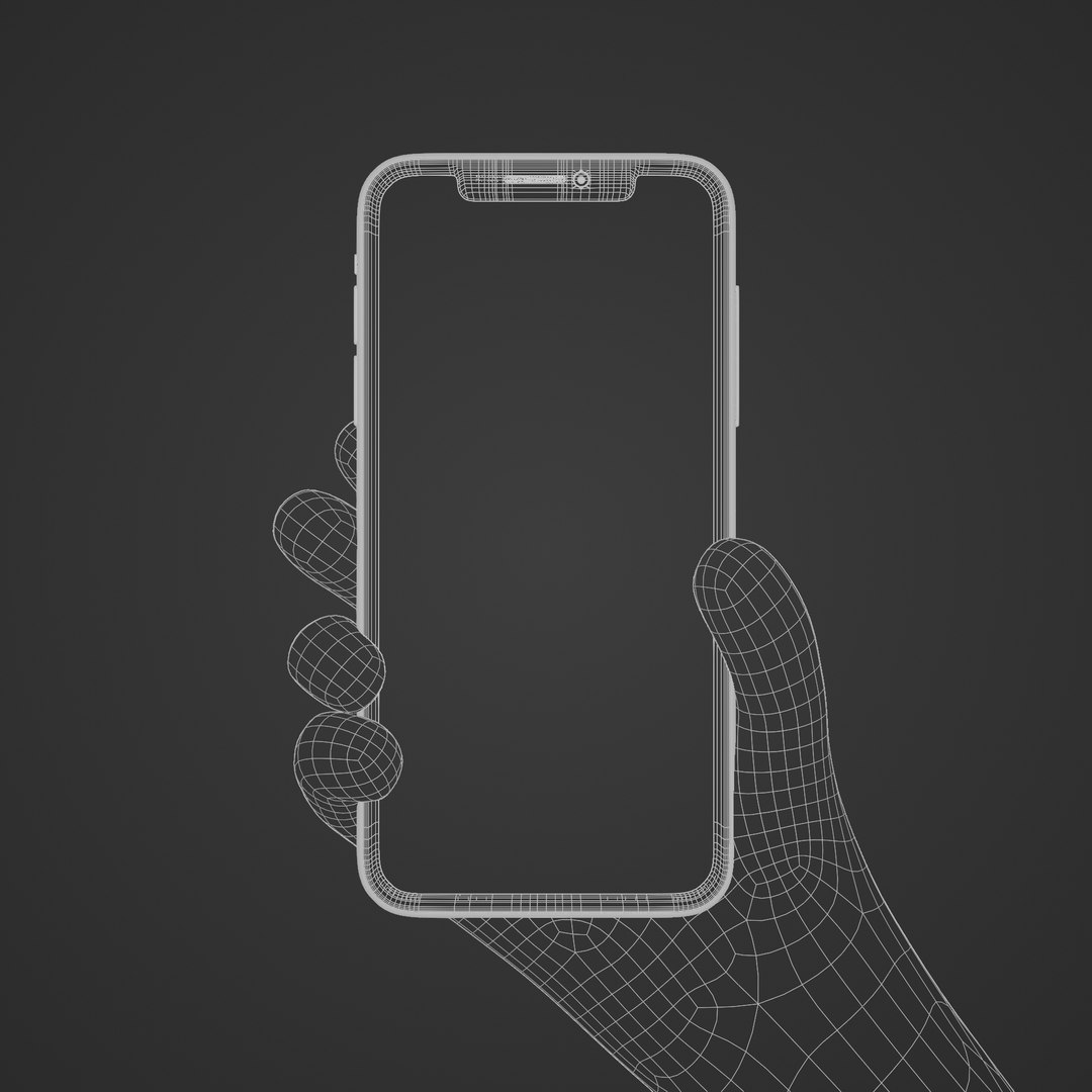 3D Simple Hand Holding Phone Model - TurboSquid 1934772