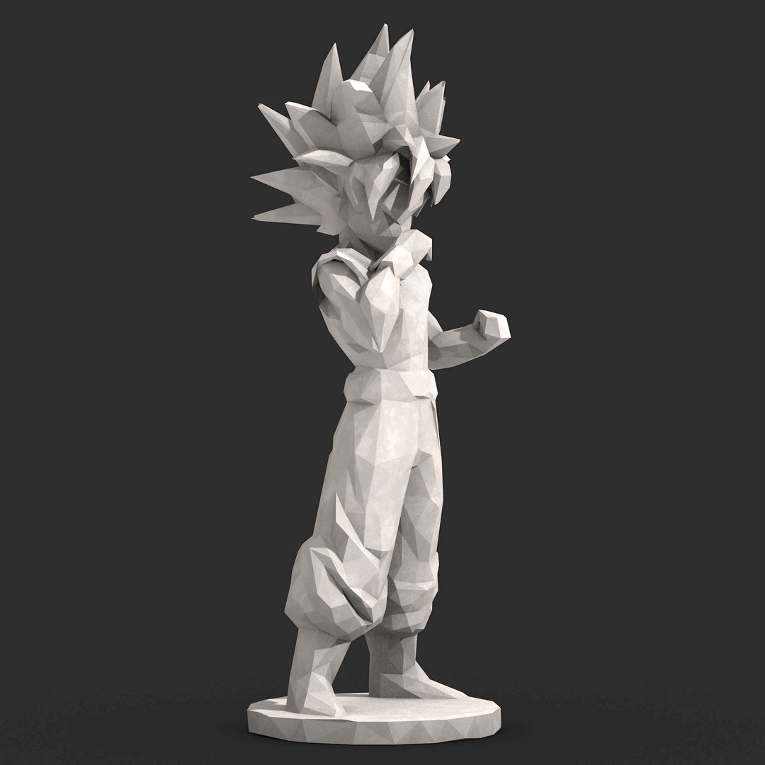 Goku Dragon Ball Low Poly 7 3D Model - TurboSquid 2301420