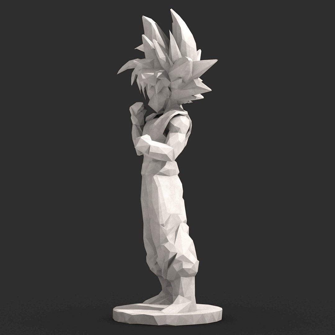 Goku Dragon Ball Low Poly 7 3D Model - TurboSquid 2301420