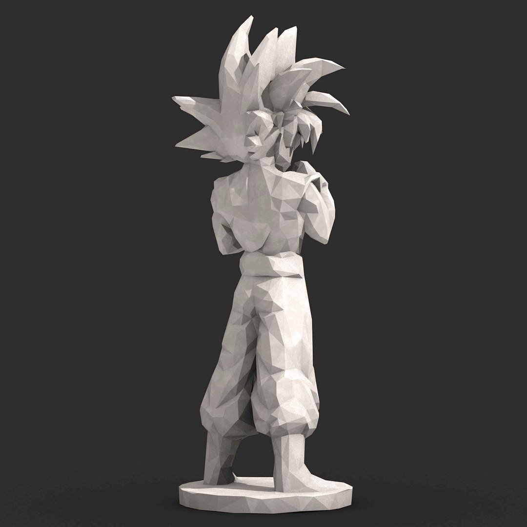Goku Dragon Ball Low Poly 7 3D Model - TurboSquid 2301420