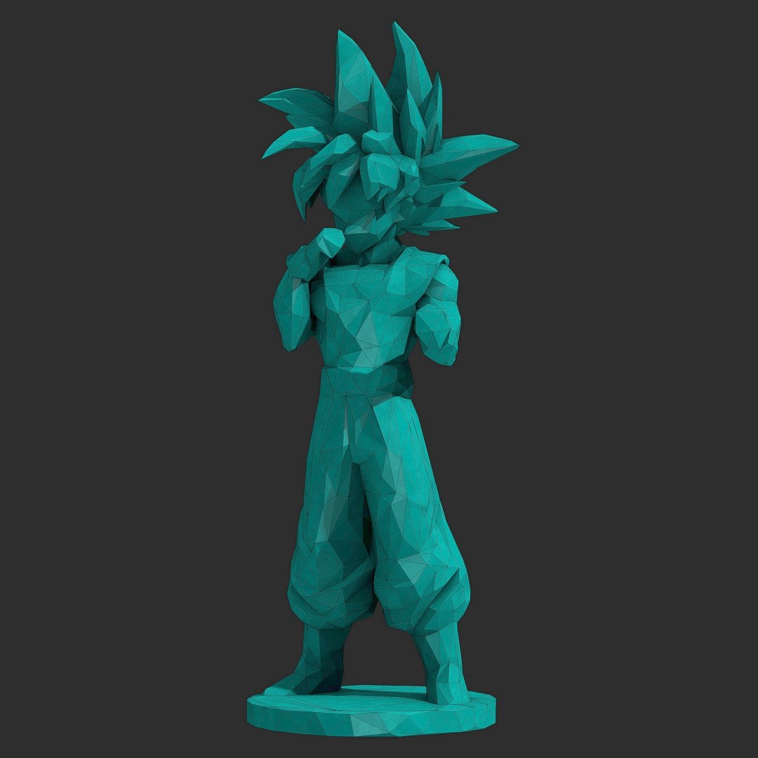 Goku Dragon Ball Low Poly 7 3D Model - TurboSquid 2301420
