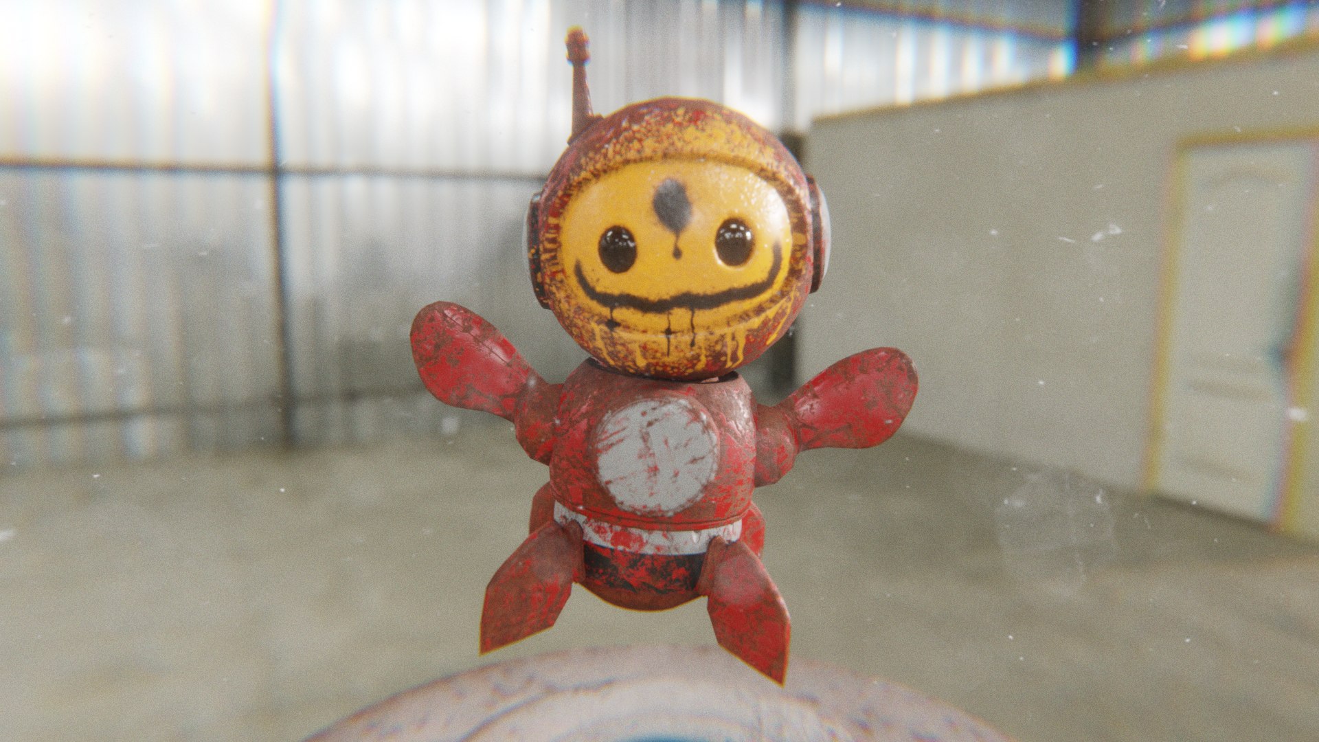 Retrobot Graffiti Version - Technology Mascot - App And Game Ready 3D ...
