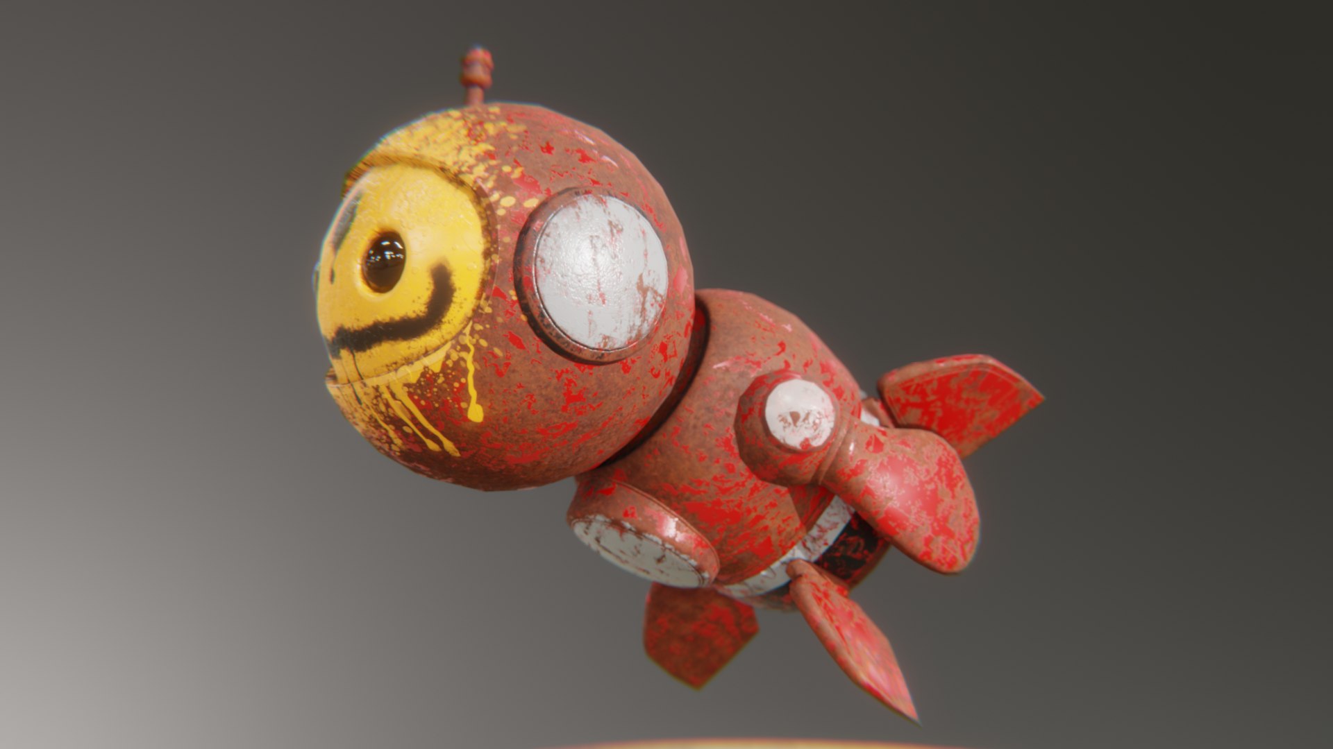 Retrobot Graffiti Version - Technology Mascot - App And Game Ready 3D ...
