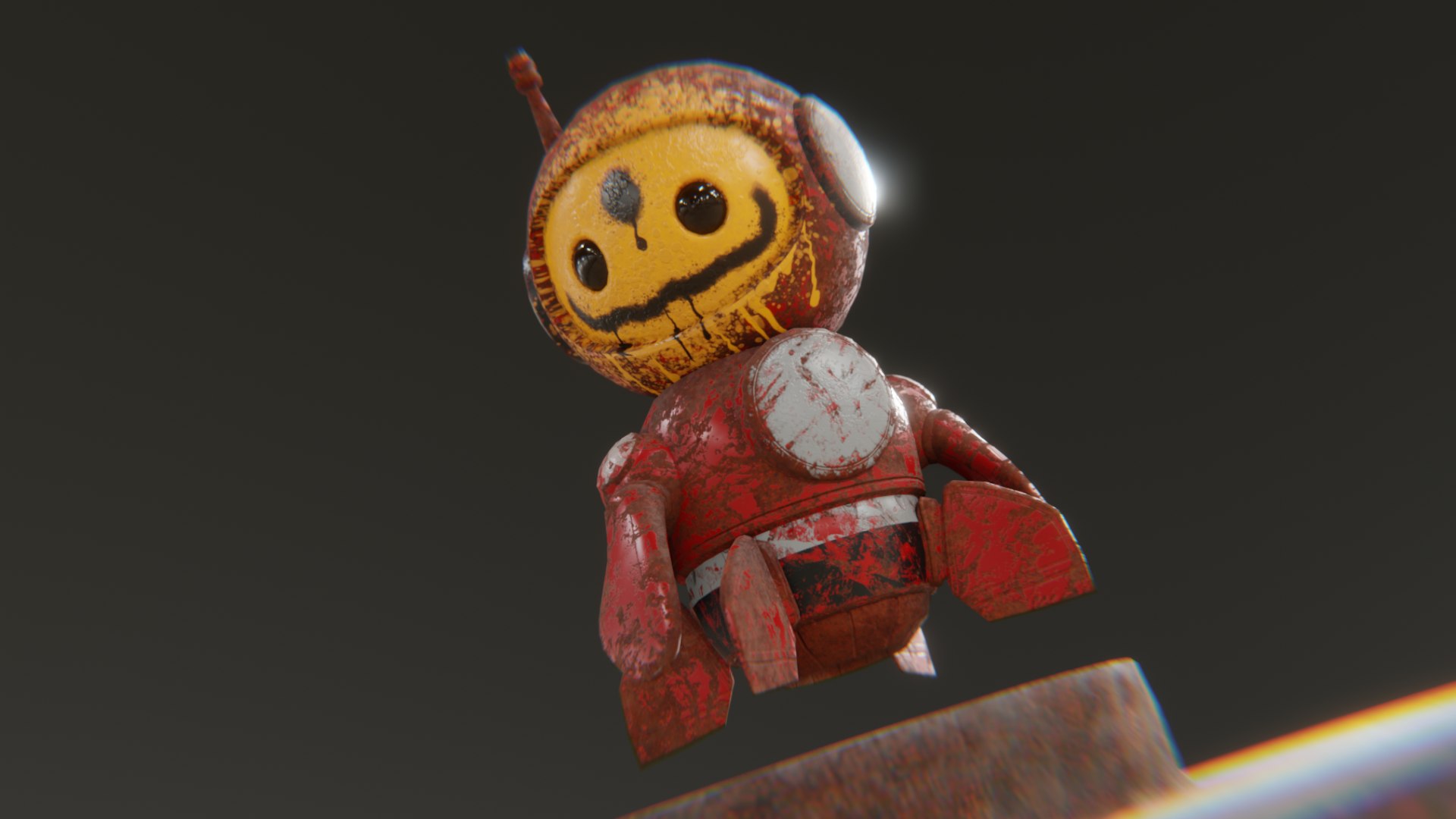 Retrobot Graffiti Version - Technology Mascot - App And Game Ready 3D ...