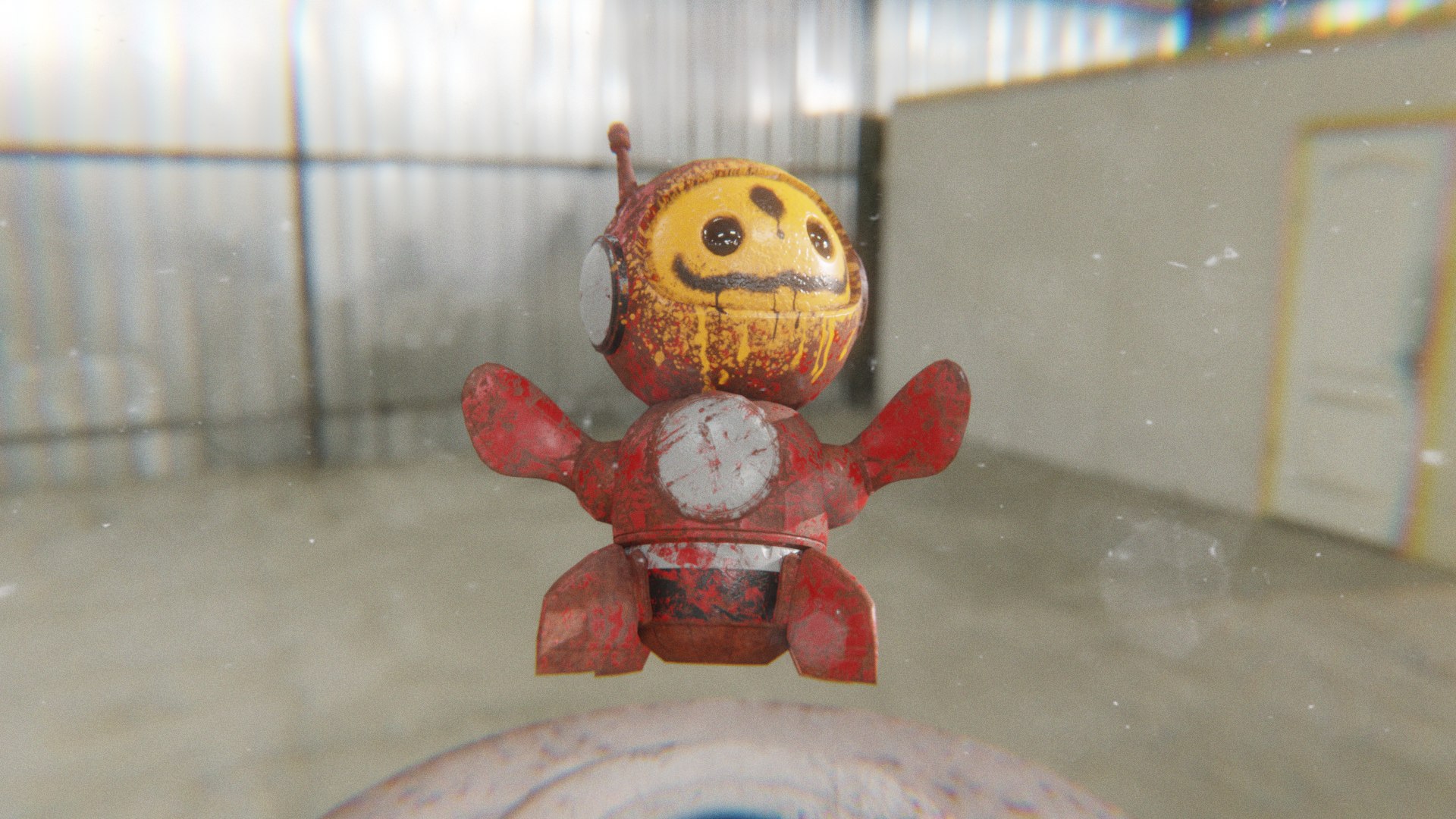 Retrobot Graffiti Version - Technology Mascot - App And Game Ready 3D ...