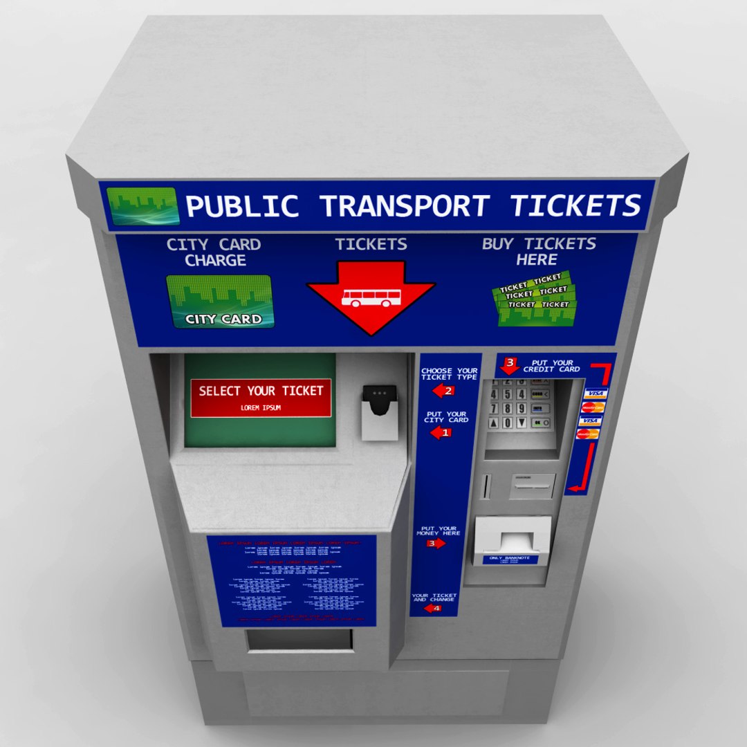 bus ticket machine 3ds