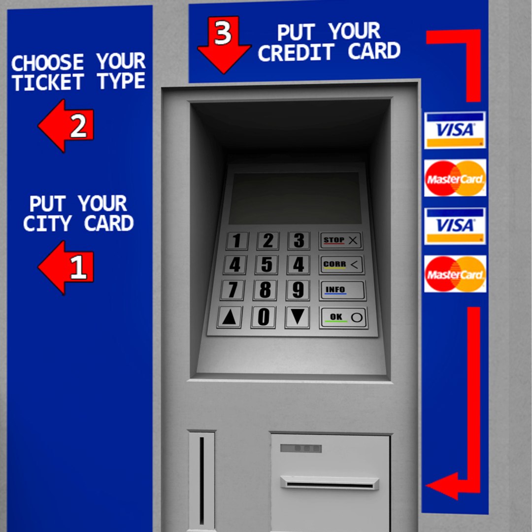 bus ticket machine 3ds