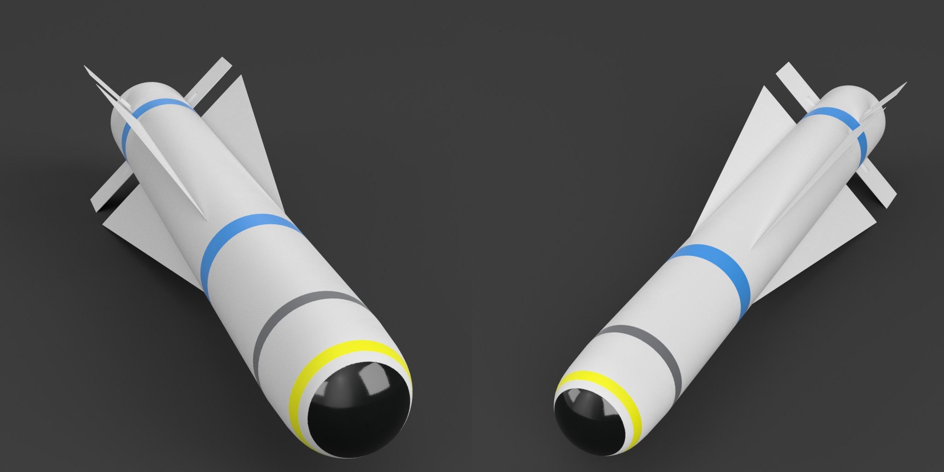 3d Model Pbr Uv-textured Agm-65 Maverick