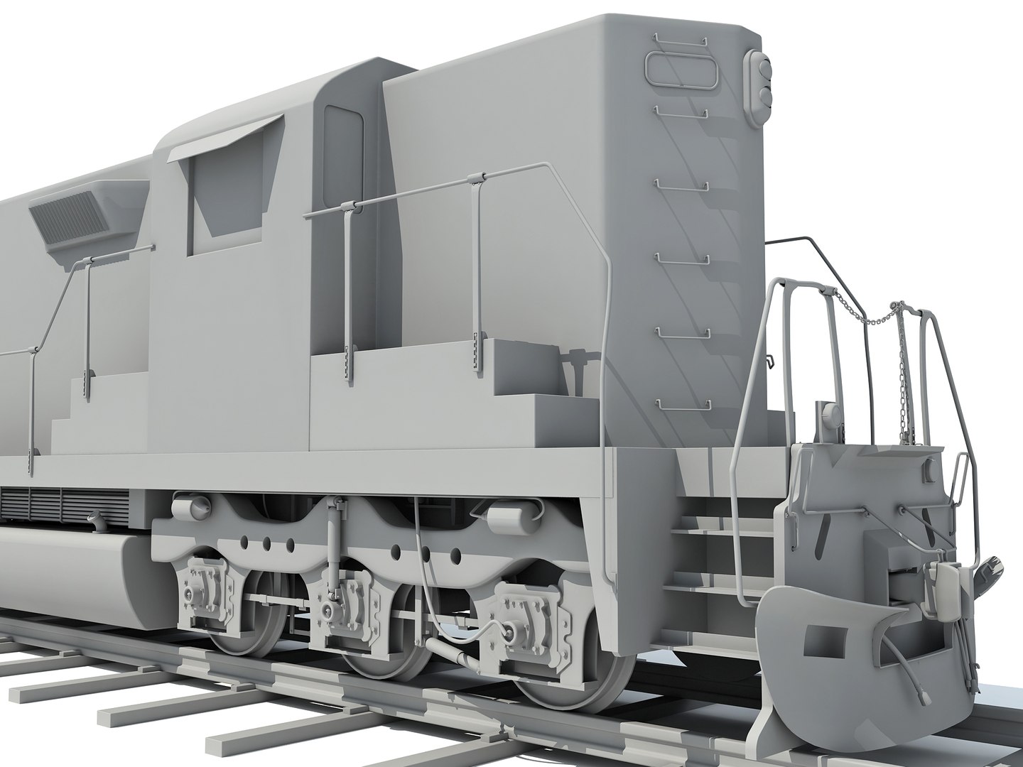 3ds Max Train Railway