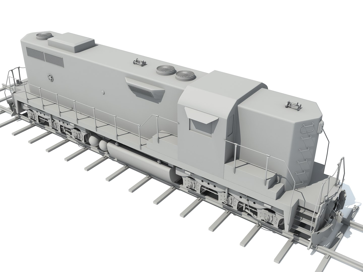 3ds Max Train Railway
