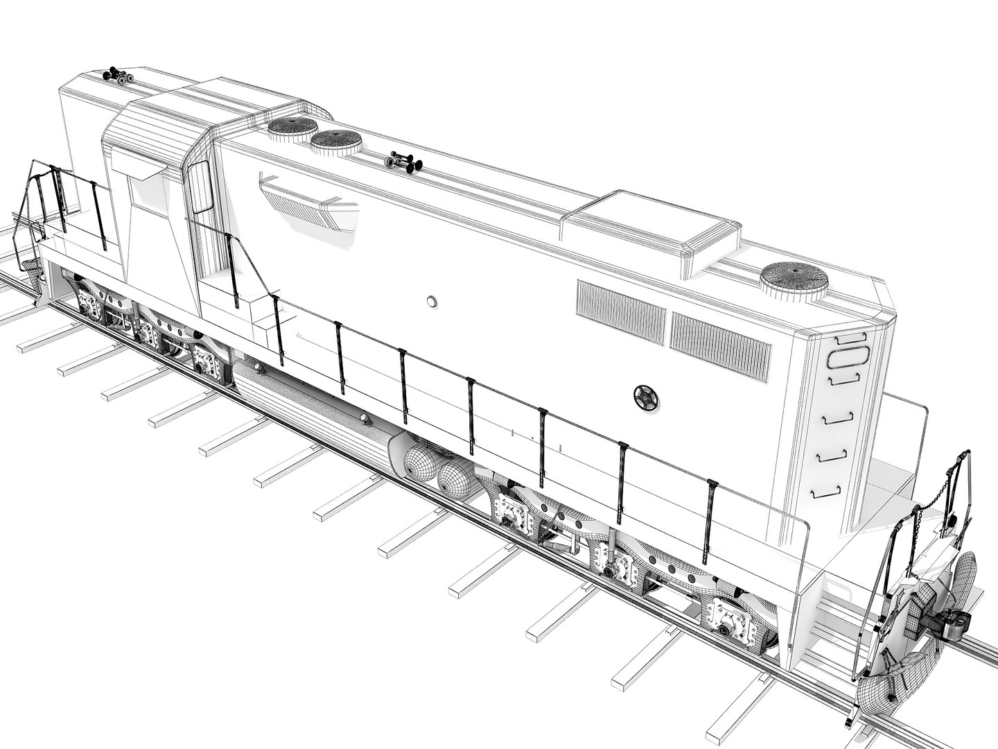 3ds Max Train Railway