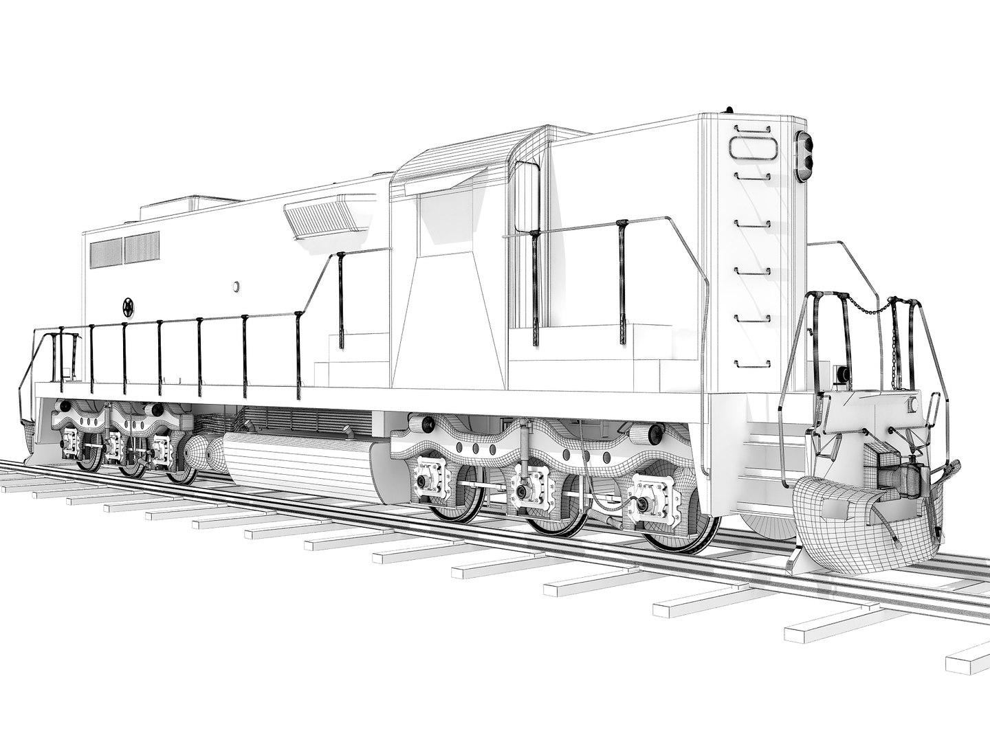 3ds Max Train Railway