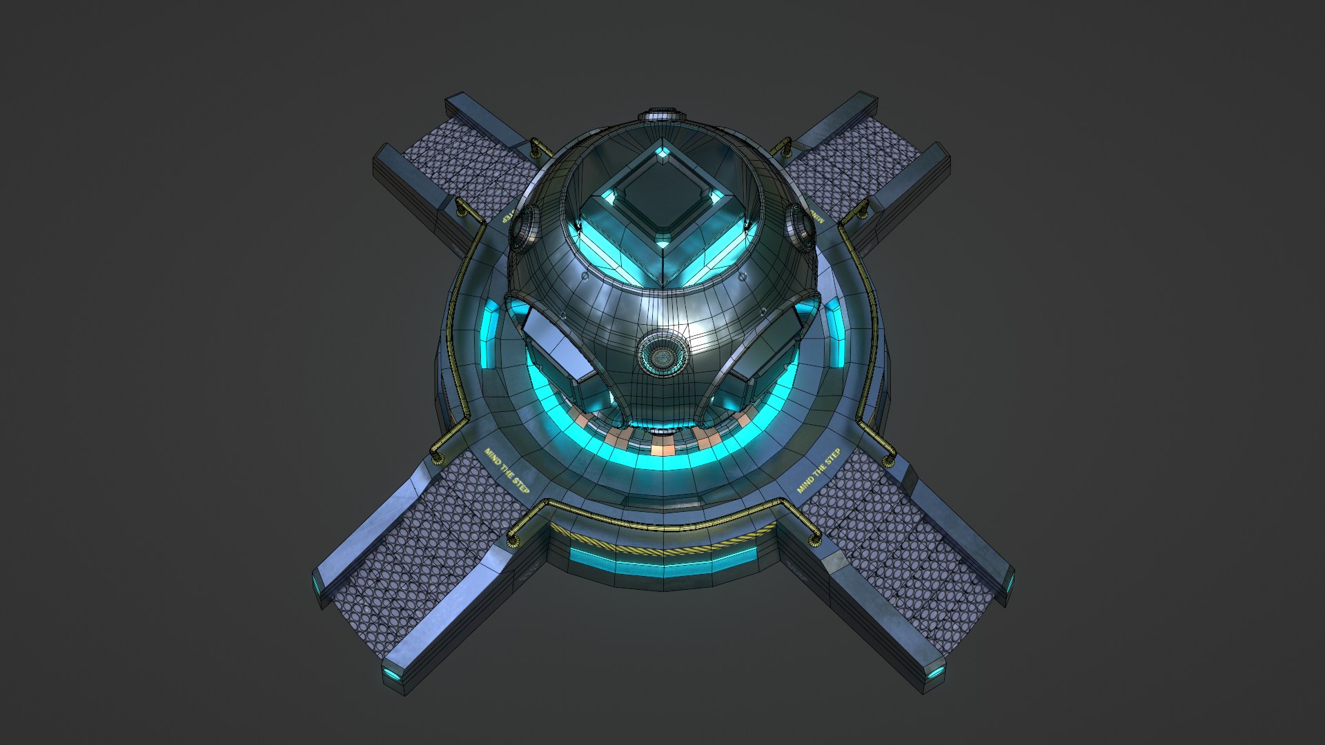 Sci-Fi Reactor 3D Model - TurboSquid 2018384
