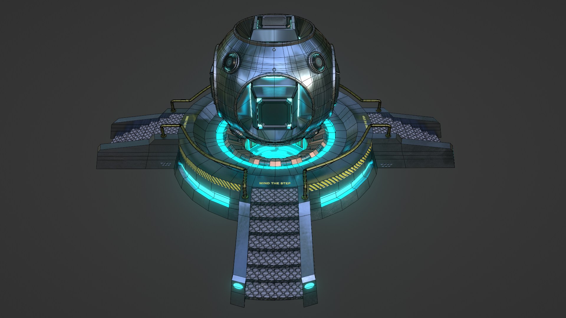 Sci-Fi Reactor 3D Model - TurboSquid 2018384