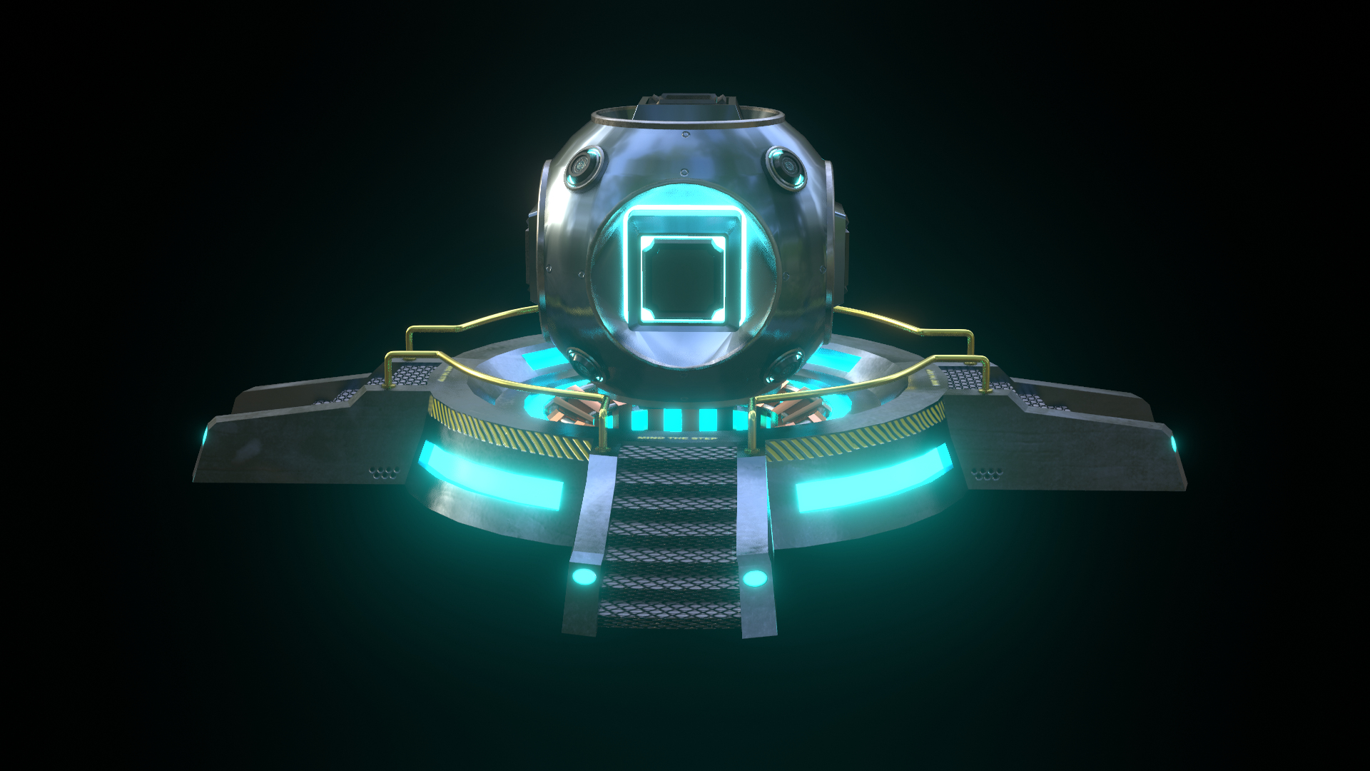 Sci-Fi Reactor 3D Model - TurboSquid 2018384