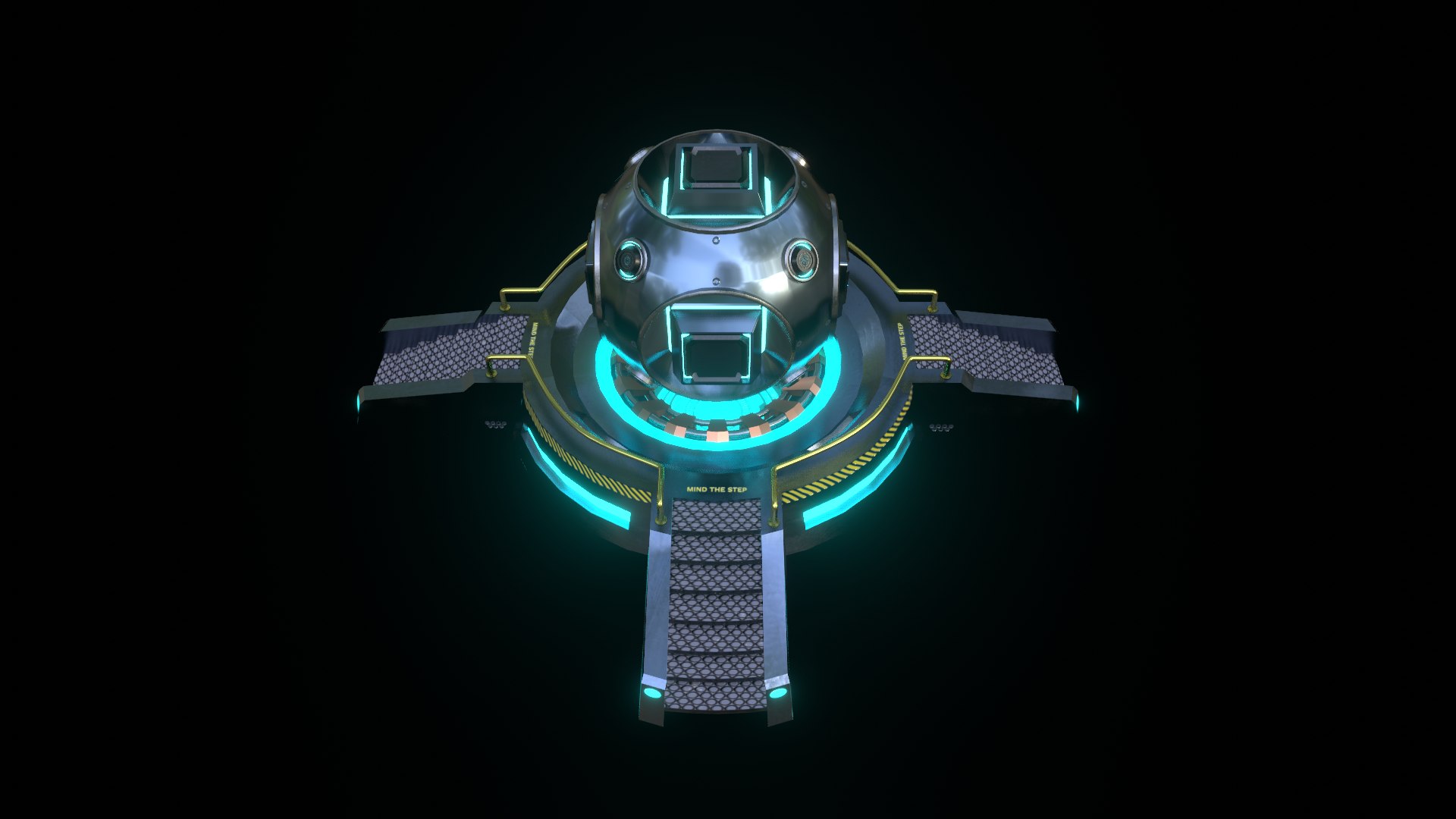 Sci-Fi Reactor 3D Model - TurboSquid 2018384