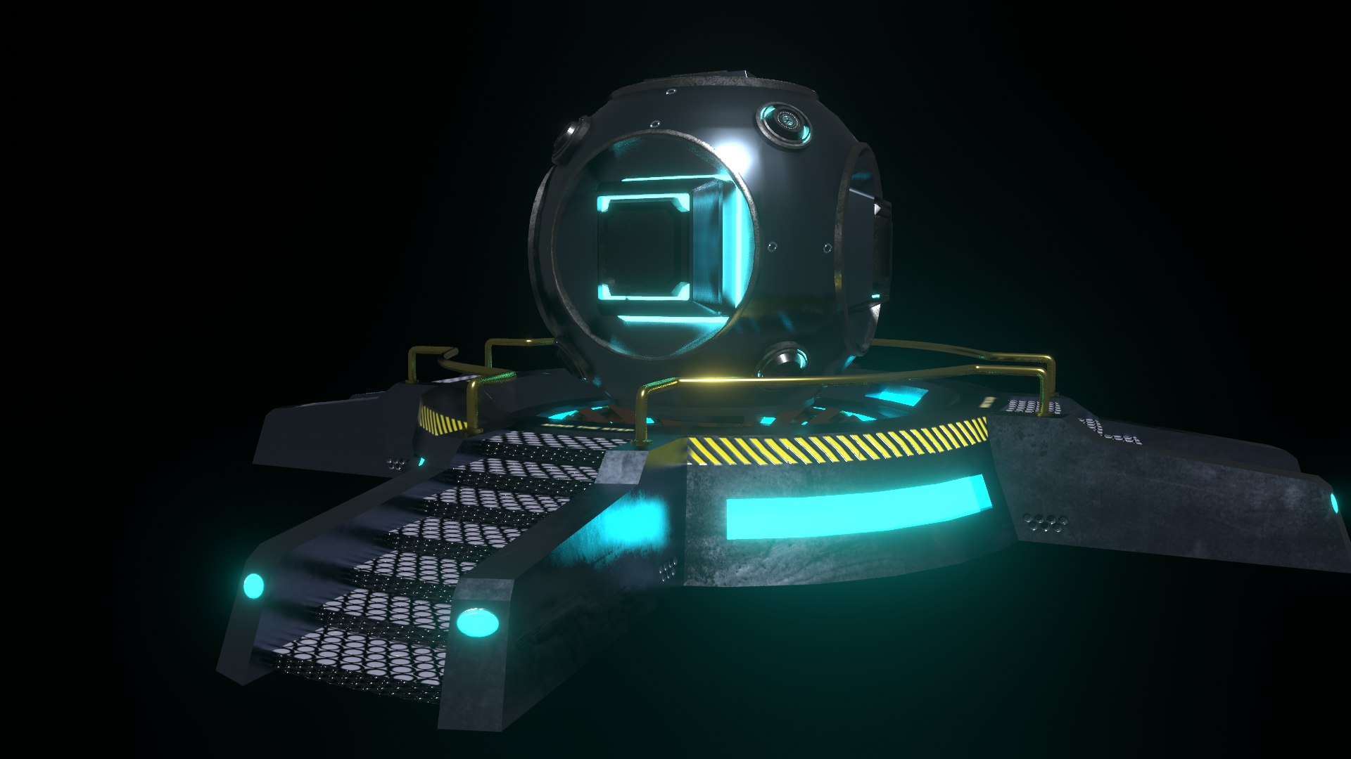 Sci-Fi Reactor 3D Model - TurboSquid 2018384