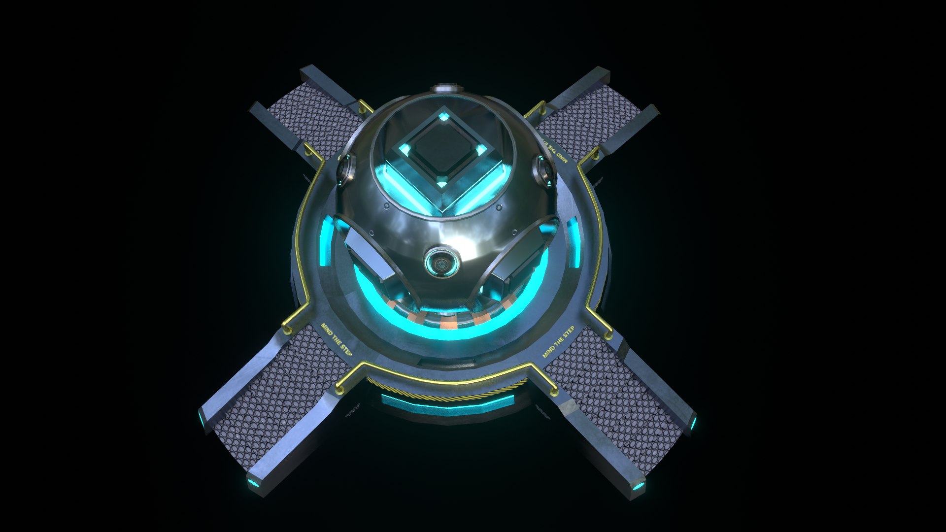 Sci-Fi Reactor 3D Model - TurboSquid 2018384