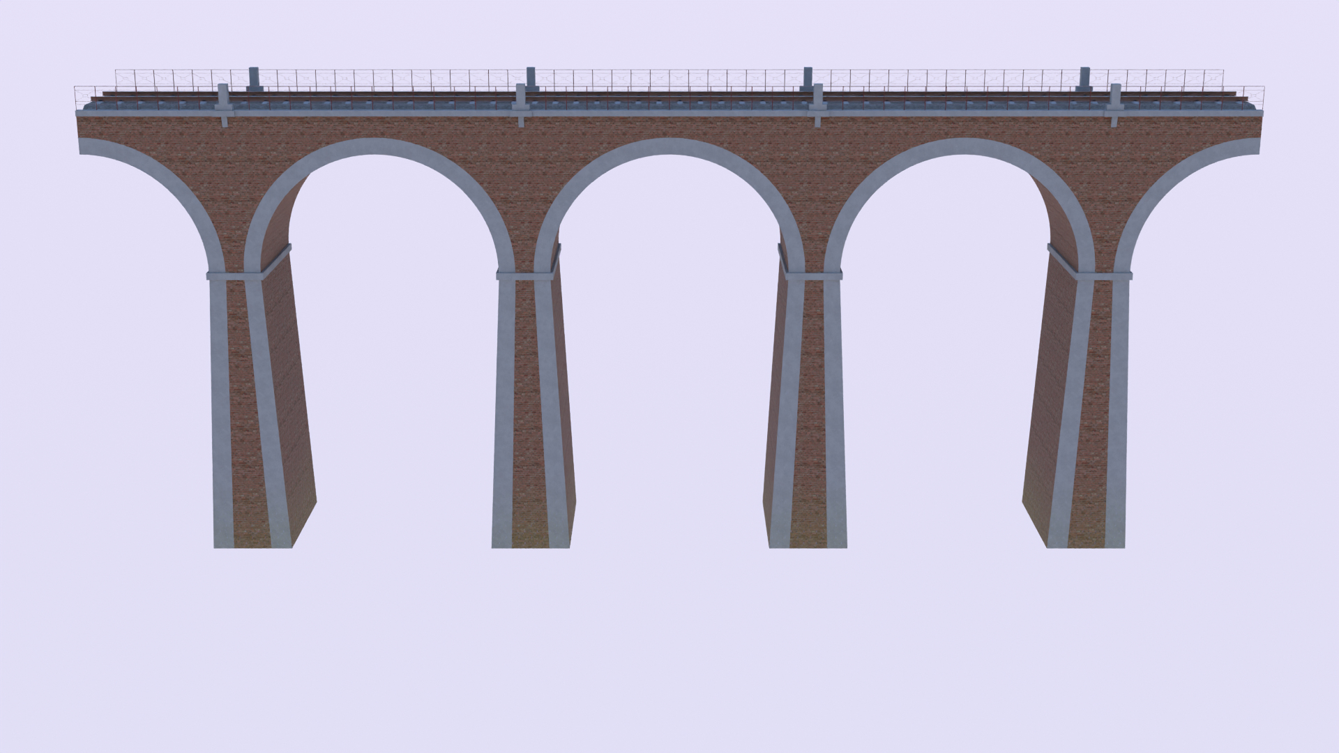 3D Railway Viaduct PBR - TurboSquid 2251385