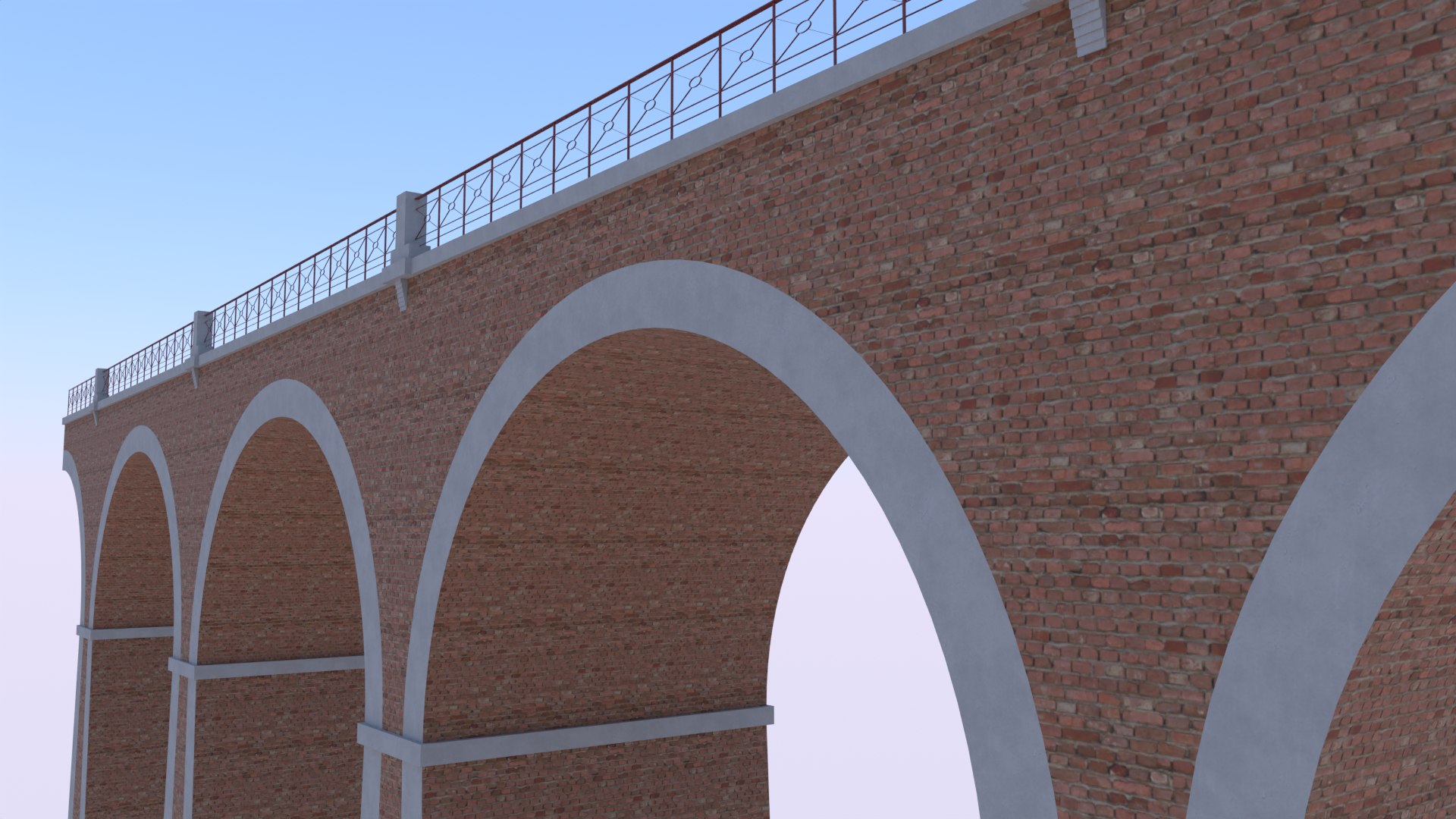 3D Railway Viaduct PBR - TurboSquid 2251385