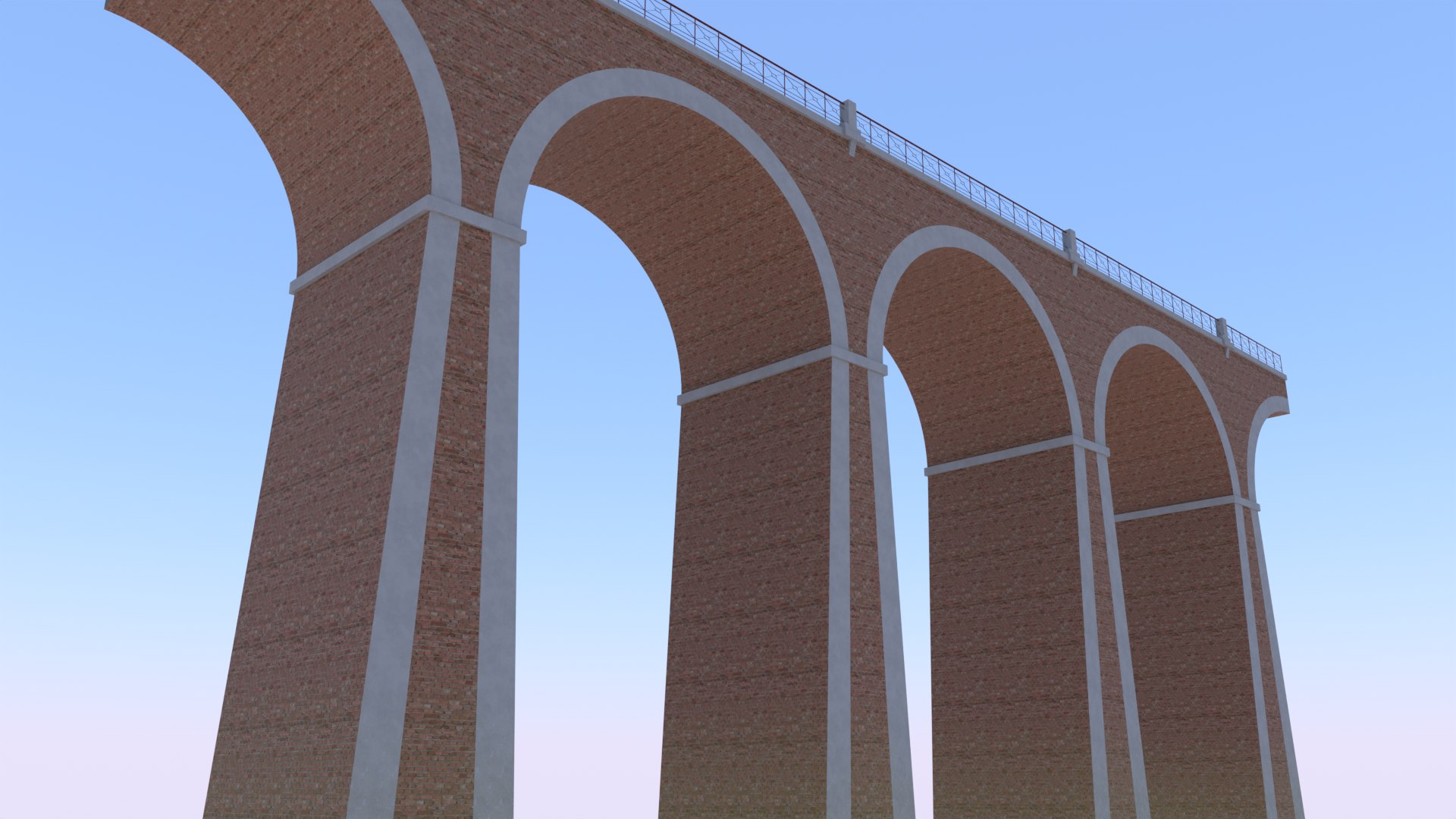 3D Railway Viaduct PBR - TurboSquid 2251385