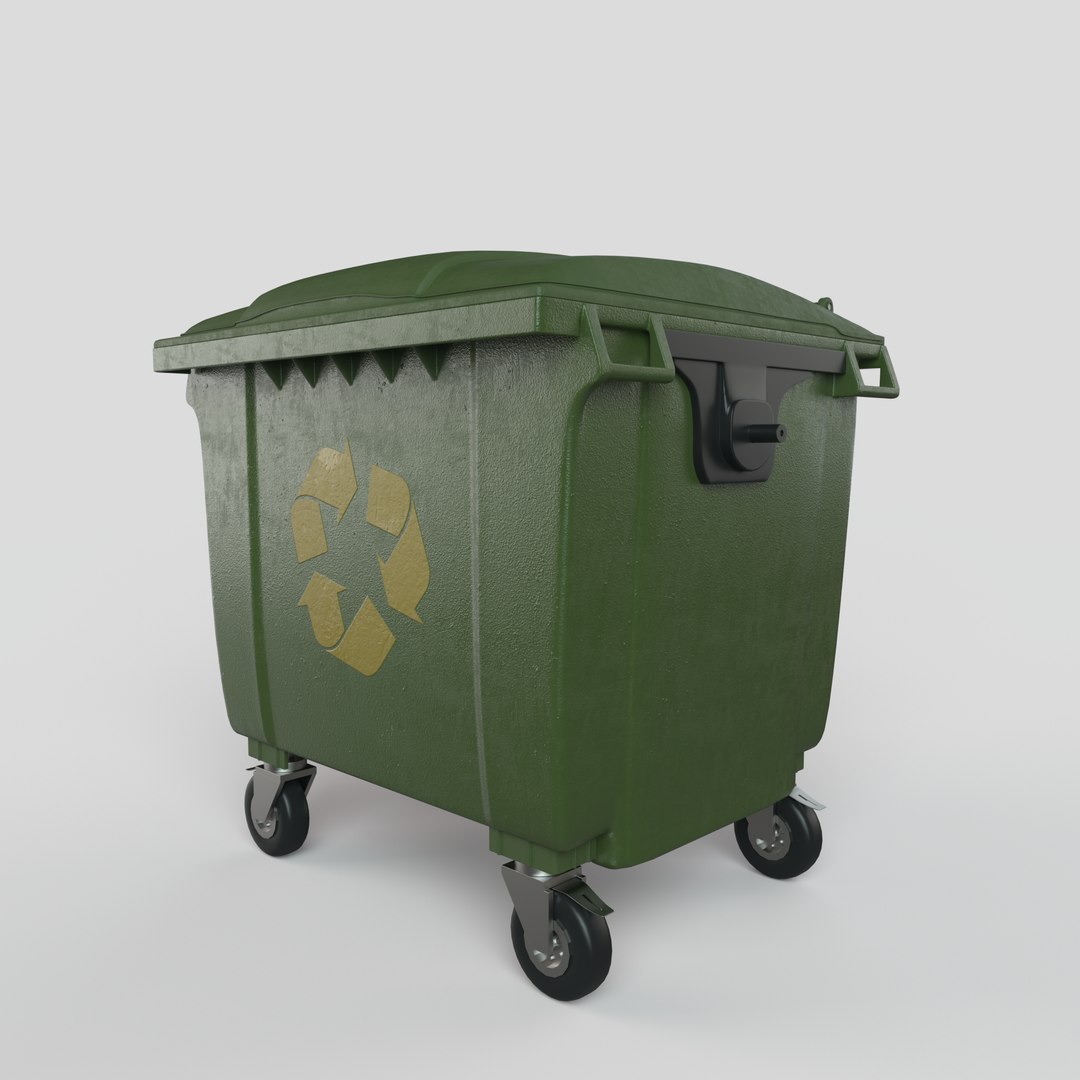 3D Garbage Container Model - TurboSquid 1494570