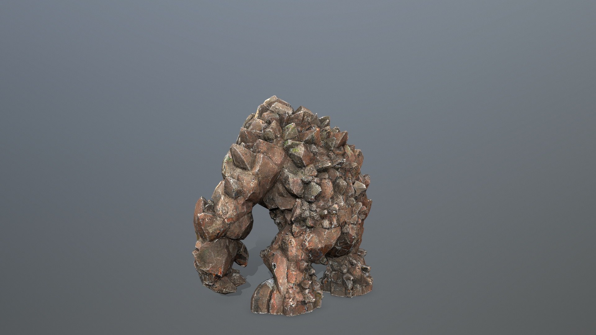 3D Stone Monster Model - TurboSquid 2388267