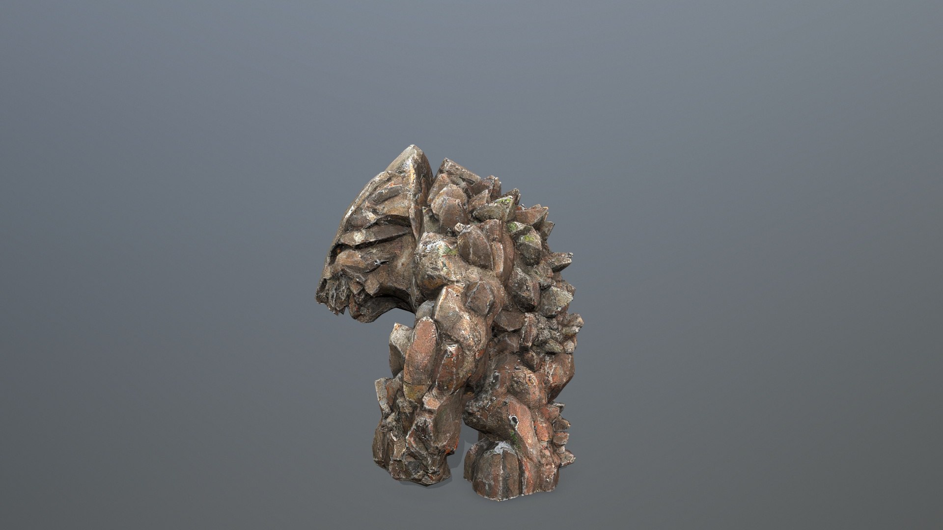 3D Stone Monster Model - TurboSquid 2388267